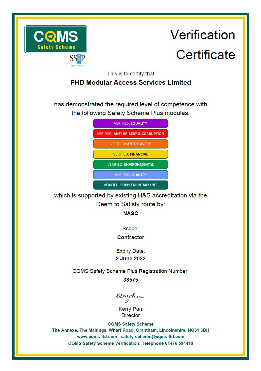 CQMS | PHD Modular Access