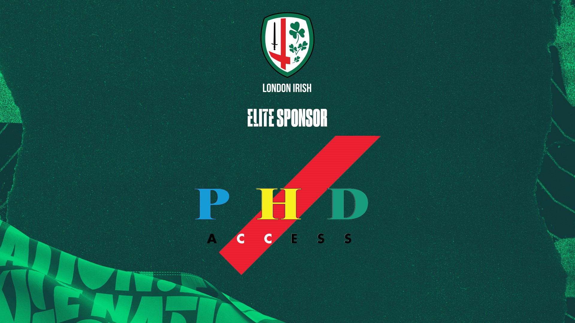 PHD Access continue as Elite Sponsor of London Irish - PHD Access